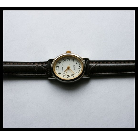 Swerve | Accessories | Vintage Swerve Womens Quartz Watch With Faux ...